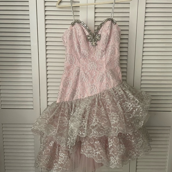 Loralie | Dresses | Vintage Loralie Pink And Silver Formal Dress | Poshmark